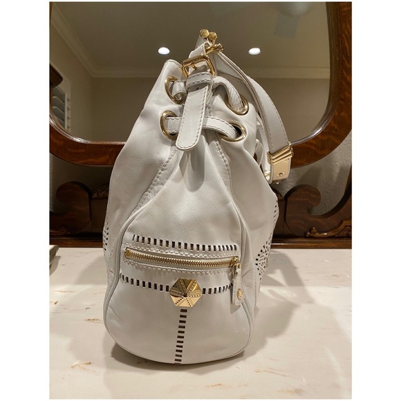 Jimmy Choo | Bags | Jimmy Choo White Soft Leather Bucket Bag | Poshmark